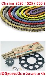 CHAINS & 520 Sprocket/Chain Conversions & Chain Breaker/Rivet tool