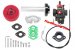 TB Parts Carb kit, Nibbi with Black Billet 1/4 Turn Throttle - Yamaha TTR110 TBW9554, TBW9559 ...